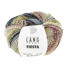 Fiesta von Lang Yarns, Gelb/Dunkelblau/Rosa/Beige, aus Baumwolle