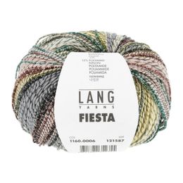 Fiesta von Lang Yarns, Gelb/Kupfer/Grau/Aqua, aus Baumwolle
