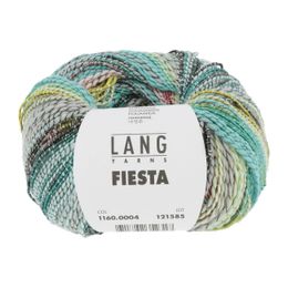 Fiesta von Lang Yarns, T&uuml;rkis/Aqua/Grau/Lachs, aus Baumwolle
