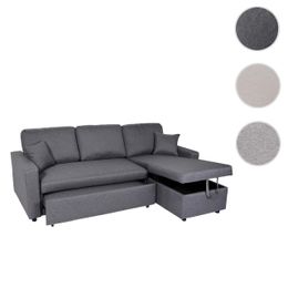 Mendler Ecksofa mit Bettkasten HWC-L17, Couch Sofa L-Form, Liegefl&auml;che Nosagfederung 228cm ~ Variantenangebo 98308+98309