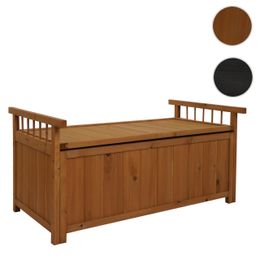 Mendler Aufbewahrungstruhe HWC-O13, Gartentruhe Auflagenbox Truhe, Tanne Holz MVG 53x108x60cm ~ Variantenang 110642