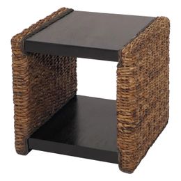 Mendler Beistelltisch Nachttisch Sitzhocker Lucca Rattan ~ Variantenangebot 27255