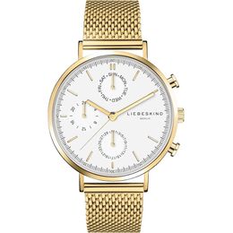 Liebeskind Berlin Uhr Damen Gr&ouml;&szlig;e One Size gold / wei&szlig;