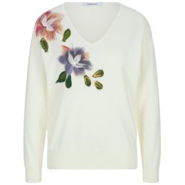 Peter Hahn - V-Pullover, weiss, Gr. 42 / M