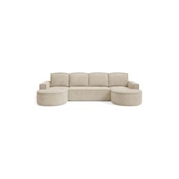 Wohnlandschaft Flow beige Ma&szlig;e (cm): B: 316 H: 88 Sofas > Sofas nach Material > Stoffsofas &raquo; Sofa DE