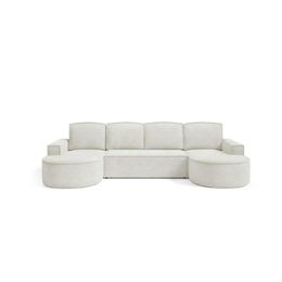 Wohnlandschaft Flow wei&szlig; Ma&szlig;e (cm): B: 316 H: 88 Sofas > Sofas nach Material > Stoffsofas &raquo; Sofa DE