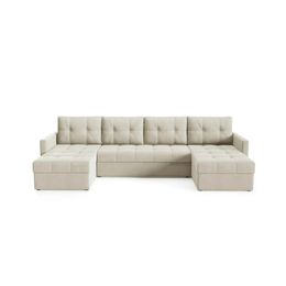 Wohnlandschaft Olivia beige Ma&szlig;e (cm): B: 301 H: 86 Sofas > Sofas nach Material > Stoffsofas &raquo; Sofa DE