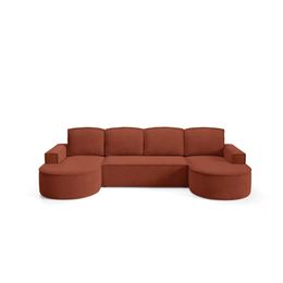 Wohnlandschaft Flow rot Ma&szlig;e (cm): B: 316 H: 88 Sofas > Sofas nach Material > Stoffsofas &raquo; Sofa DE