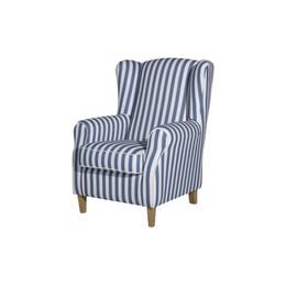 Max Winzer Ohrenbackensessel Lorris blau Ma&szlig;e (cm): B: 77 H: 103 Sessel & Hocker > Sessel nach Material > Stoff Sessel &raquo; Sofa DE