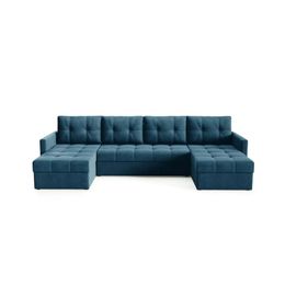 Wohnlandschaft Olivia blau Maße (cm): B: 301 H: 86 Sofas > Sofas nach Material > Stoffsofas » Sofa DE