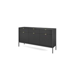 Selsey Sideboard schwarz Ma&szlig;e (cm): B: 154 H: 83 &raquo; M&ouml;bel Kraft