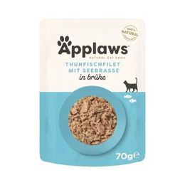Applaws Nassfutter Katze Adult Thunfisch und Seebrasse 24x70 g