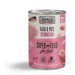 Mac's MAC's Nassfutter Katze Adult Kalb und Pute 12x400 g