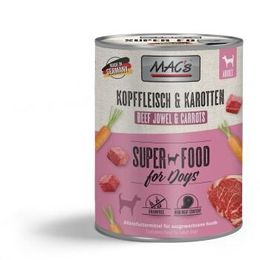 Mac's MAC's Nassfutter Hund Adult Kopffleisch und Karotten 6x800 g