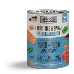 Mac's MAC's Nassfutter Hund Adult Lachs und Pasta und Spinat 6x800 g