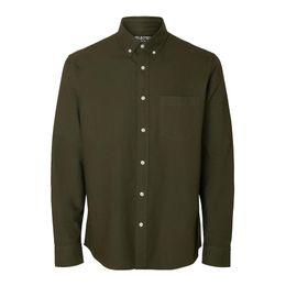 Selected Button Up Shirt 'SLHRICK' male Green size XS