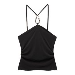 Pull&Bear Pull&Bear Top Damen Gr&ouml;&szlig;e XS schwarz