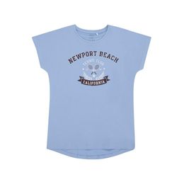 name it T-Shirt 'NKFVIOLET' Mädchen Größe 158/164 hellblau / schwarz / weiß