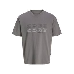 Jack & Jones JACK & JONES T-Shirt 'JCOFUSION' Herren Größe S dunkelgrau / schwarz / weiß