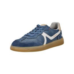 Mustang Sneaker Herren Gr&ouml;&szlig;e 43 dunkelblau / cappuccino / orange / wei&szlig;