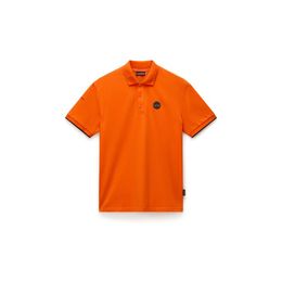 Napapijri Shirt 'E-Badge Sum' male Orange size 3XL