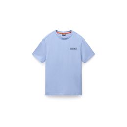 Napapijri T-Shirt 'S-Dati' Herren Gr&ouml;&szlig;e XS hellblau / schwarz