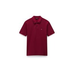 Napapijri Poloshirt 'Elbas' Herren Gr&ouml;&szlig;e XL dunkelrot / schwarz / wei&szlig;