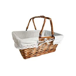 kobolo Dekokorb CROCHET FOLD in Braun | Gr.: onesize