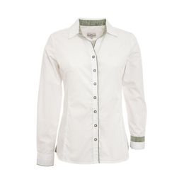 Maddox Bluse D-101 in wei&szlig;-gr&uuml;n | Gr.: 48