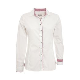 Maddox Bluse D-101 in wei&szlig;-rot | Gr.: 46