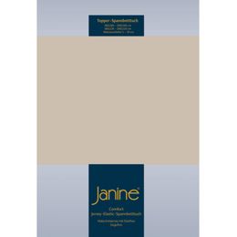 Janine Topper Spannbetttuch Elastic Jersey 5001 in naturell | Gr.: 140 x 200