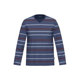 Ammann Schlafanzug Oberteil Cotton - Mix & Match in Dunkelblau | Gr.: 3XL