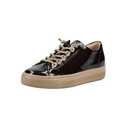 Paul Green Sneaker in Braun Lack | Gr.: 38,5