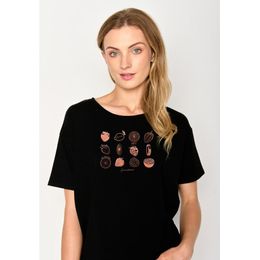 Greenbomb T-Shirt Bike Strawberry in Schwarz | Gr.: XS