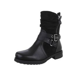 Ital-Design Stiefelette in Schwarz | Gr.: 37