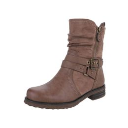 Ital-Design Stiefelette in Hellbraun | Gr.: 37