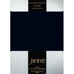 Janine Spannbetttuch Elastic Jersey 5002 in schwarz | Gr.: 200 x 200 cm