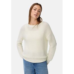 Camel Active Strickpullover aus einem Baumwollmix in Milchwei&szlig; | Gr.: XL