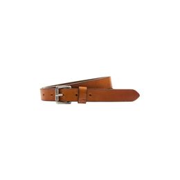 Camel Active Lederg&uuml;rtel mit glatter Oberfl&auml;che in Mandel | Gr.: 80