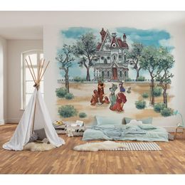 Kindertapete Komar "Disney Lady and the Tramp Sweet Home", bunt, B:300m H:250m, Vlies, Tapeten