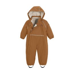 Skianzug "FIOW 22 MNS ONPC", Kinder, Gr. 98/104, braun, 100% Polyester, FIRST INSTINCT BY Killtec, Sportlich, Sportanzüge, Wasserdichter Schneeanzug mit abnehmbarer Kapuze und Kinnschutz