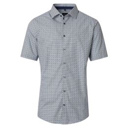 Businesshemd Venti "Venti Businesshemd Kurzarm Print", Herren, Gr. 38, Normalgrößen, grün, 100% Baumwolle, bedruckt, schmal, Hemden