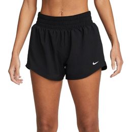 Nike One Dri-FIT Mid-Rise 3" Brief-Lined Shorts Bekleidung Damen schwarz XS