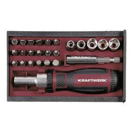Kraftwerk Ratschen-Schraubendreher Bit Box 1/4", 25-tlg. (306.378.003)