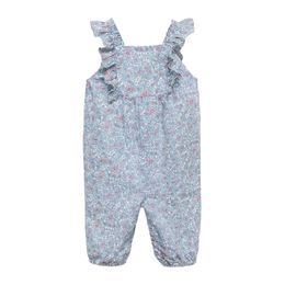 Mango Kids Overall 'MEDINA' M&auml;dchen Gr&ouml;&szlig;e 62 hellblau / rosa / wei&szlig;