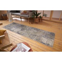 Hanse Home Teppich &raquo;Gizeh&laquo; rechteckig 3 mm H&ouml;he In-& Outdoor, L&auml;ufer, Wetterfest, Balkon, Wohnzimmer, Orient creme,blau Oberfl&auml;che: 100%...