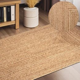 Hanse Home Teppich &raquo;Sharmila Juteteppich&laquo; rechteckig 9 mm H&ouml;he 100% Jutefaser, Natur, Wohnzimmer, Esszimmer, Flur, Boho, Skandi braun Jute