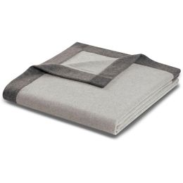 Biederlack Wolldecke &raquo;Prado&laquo; mit kontrastfarbenen Umschlagsaum grey Obermaterial: 100% Wolle B/L: 150 cm x 210 cm