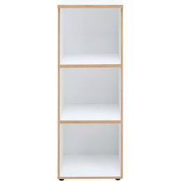 Innostyle Aktenregal »Memphis Büroregal, 45x122x38cm (B/H/T)« Weiß/Artisan Eiche