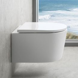 neoro n50 Wand-WC mit SilentPowerFlush, BN0510WH,